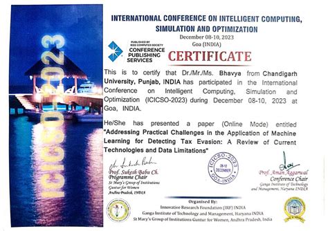 Bhavya Kumari On Linkedin Icicso2023 Machinelearning