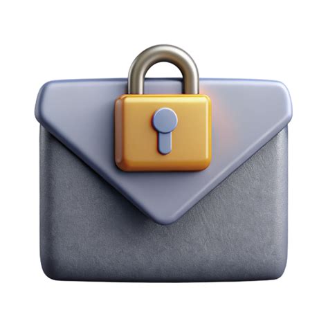 Dramatic Modern Encrypted Email Icon With Gray Envelope Isolated