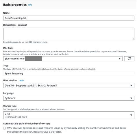 Tutorial Build Your First Streaming Workload Using AWS Glue Studio AWS Glue