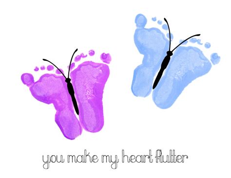 Printable Footprint Gift Printable Footprint Baby Footprint Etsy