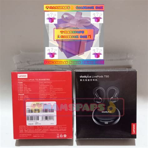 Jual LENOVO THINKPLUS T50 SPORT TRUE WIRELESS HEADSET BLUETOOTH TWS BT 5 2 IPX5 Shopee Indonesia