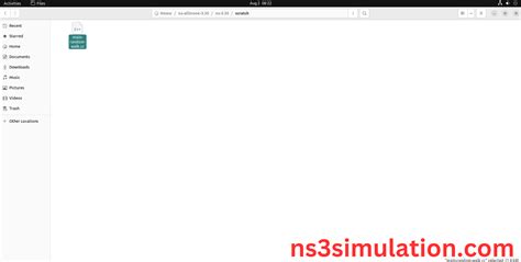 Copy The Main Random Walkcc File To Scratch Folder Ns3 Projects