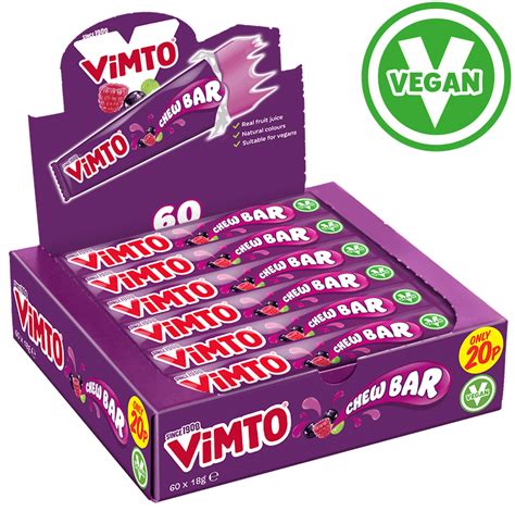 Swizzels Vimto Chewy Candy Bar 18g Top Uk Cleaning Product Wholesalers Compare And Connect