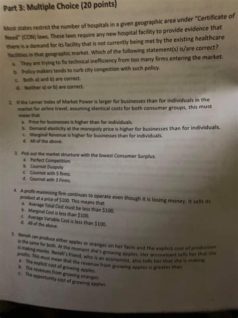 solved part 3 multiple choice 20 points most states