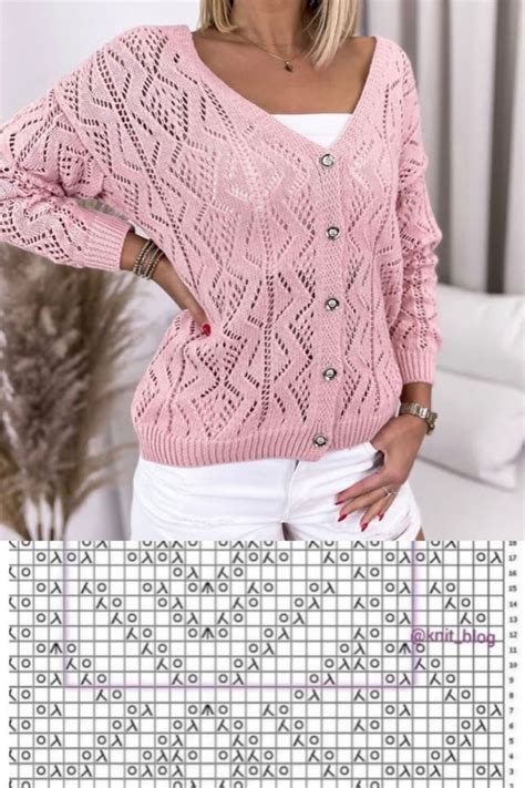 Ажурный кардиган спицами 10 идей со схемами Lace Knitting Patterns Knit Fashion Sweater