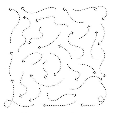 Dash Line Arrow Png Picture Dash Line Arrow Collection Png Dotted Cursor For Infographic