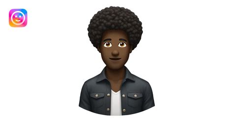 Black Man With Afro Emoji Ai Emoji Generator