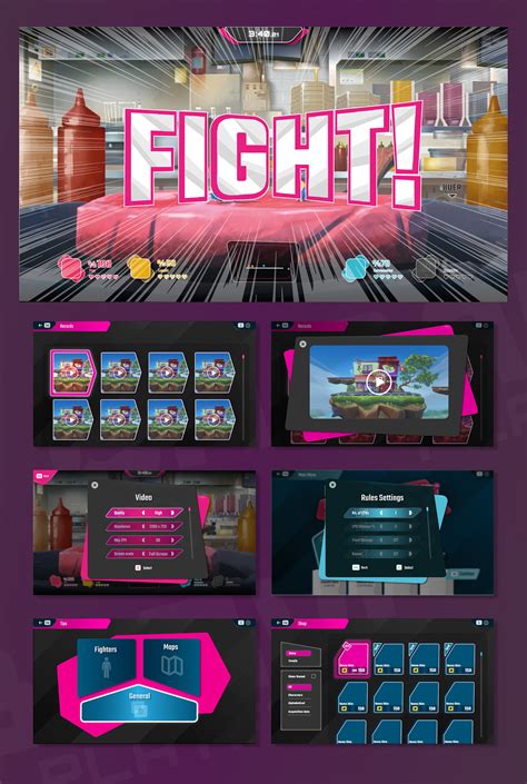 Video Game Interface Design Behance