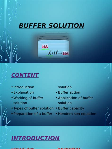 buffer solution pdf