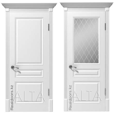 Прадо белый дуб - Входные и межкомнатные двери Real Doors в Алматы