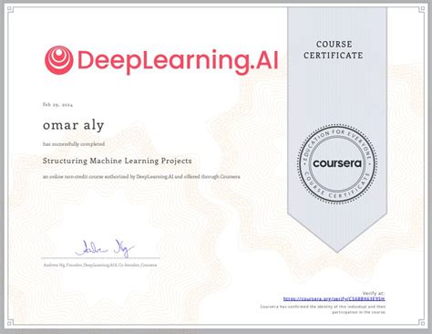 Completed Structuring Machine Learning Projects Course By Deeplearning