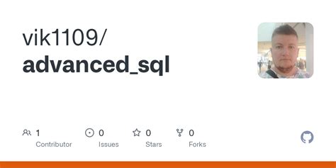 Github Vik1109advancedsql