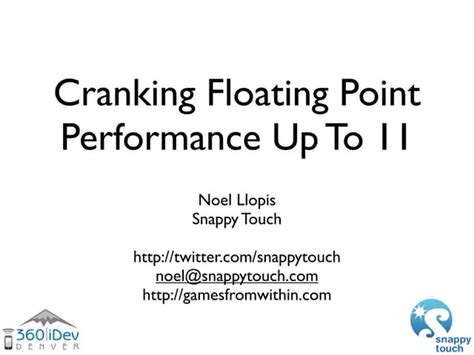 Cranking Floating Point Performance Up To 11 Pdf