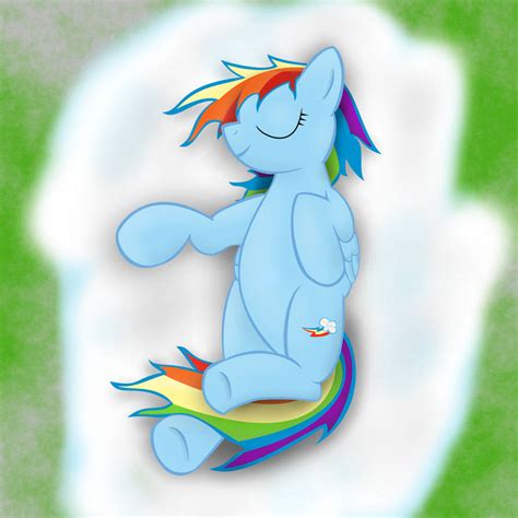 Rainbowdash Sleeping By Vendetta1130 On Deviantart