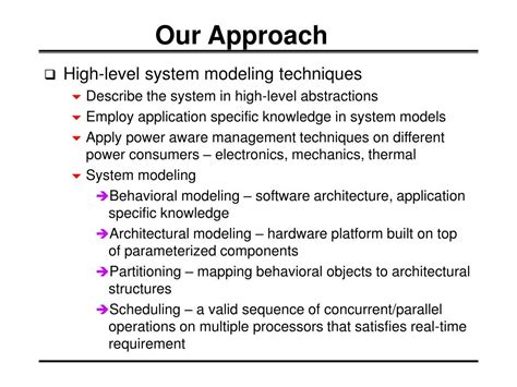 Ppt High Level System Modeling And Power Management Techniques Powerpoint Presentation Id