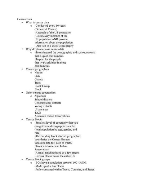 Census Data Census Data What Is Census Data O Conducted Every 10