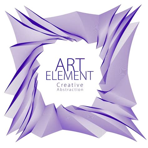 Premium Vector Square Artistic Frame Vector Abstract Rectangular Linear Art With Copy Space
