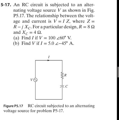 5 17 an rc circuit is subjected to an alternating voltage source v as