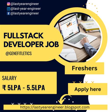 Full Stack Developer Freshers Job Salary LP