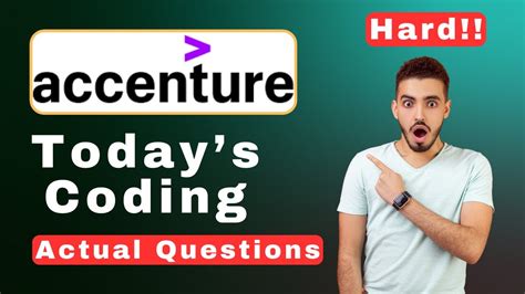 27th Feb Accenture Coding Questions Accenture Assessment Test 2024 Youtube