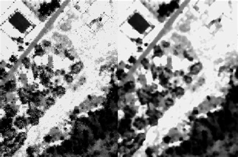 intensity image generated using normal core interpolation left and