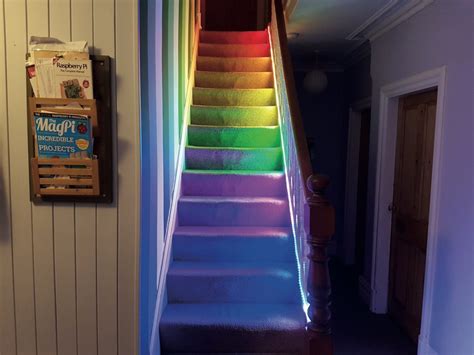 temperature controlled stair lights with raspberry pi electronics lab
