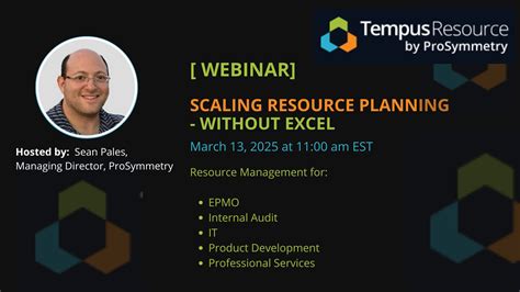 Webinar Scaling Resource Planning And Control Why Your Pmo Needs More