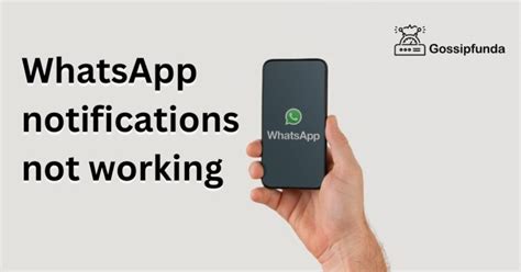 Whatsapp Notifications Not Working Gossipfunda