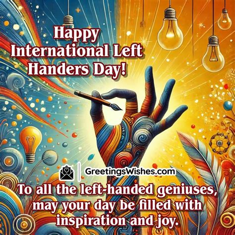 International Left Handers Day Greetings And Messages 13 August
