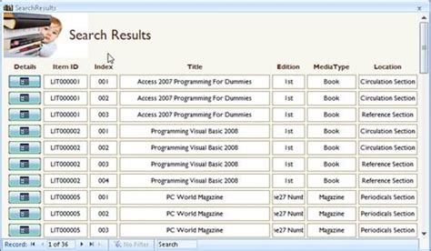 programming projects library management system using access
