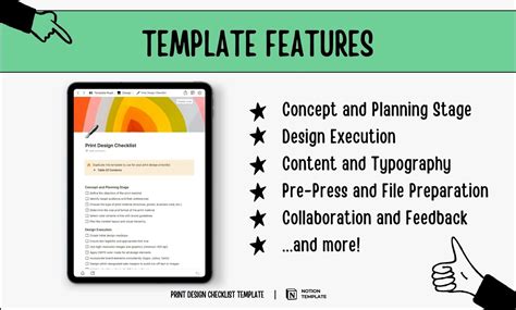 Notion - Print Design Checklist Template - Template Road