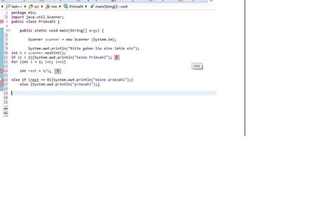Java Primzahlen Code Fehler Programmieren Informatik