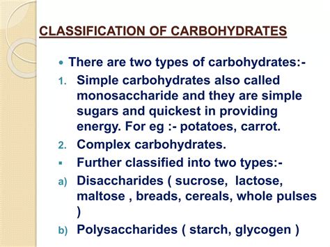 Carbohydrates Functions And Sources PPT