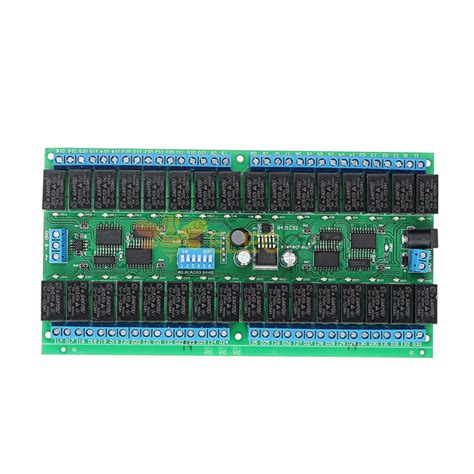 12V 32CH Channel RS485 Relay Modbus RTU Protocol Serial Remote Control Switch PLC Control Board