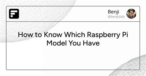 How To Know Which Raspberry Pi Model You Have