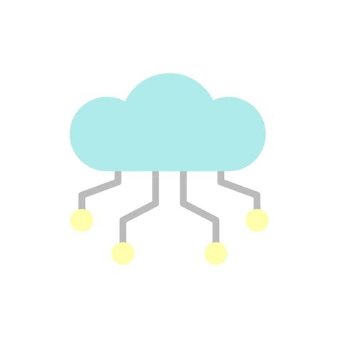 Cloud Network Vector Icon Illustration 23015310 Vector Art At Vecteezy
