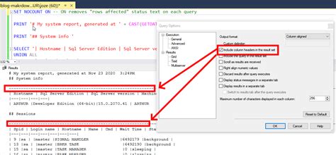 Creating Markdown Reports From Sql Server Queries Jenxsi
