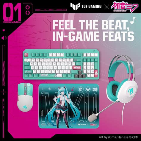 Chuột máy tính ASUS TUF GAMING Mini Wireless Mouse Hatsune Miku Editio JH Figure