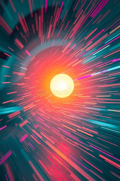 Digital Glowing Colorful Tech Background Inspired By Data Flow And Neural Networks Offering A