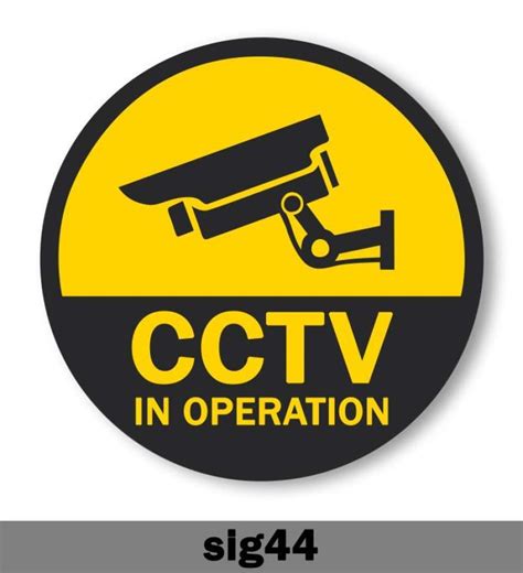 Jual Logo Gambar Area Cctv Kamera Pengawas Dekorasi Lukisan Dinding