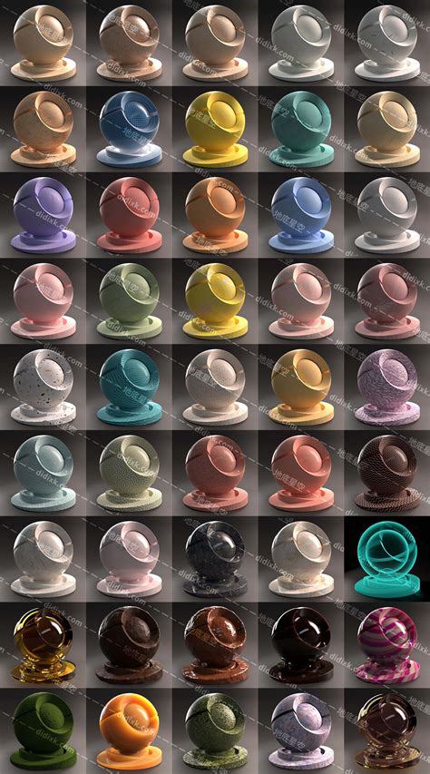 c4d材质预设 500种c4d redshift渲染器金属石材混凝土塑料木材玻璃液体科技日常材质预设 redshift shader