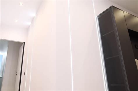 Premium Photo Modern Apartment Interior Led Lines On The Wall In The