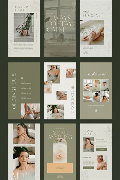 Canva Templates And Marketing Collaterals For Female Wellness Coach And Yoga Instructors