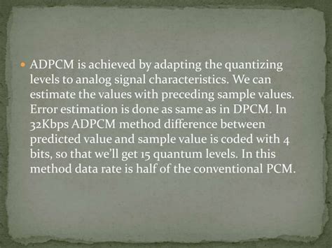 Pulse Code Modulation PCM PPTX Digital Audio Computer Software And Applications