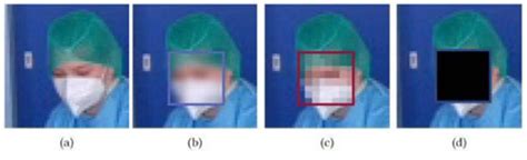 de identification examples a original b blurring c pixelating