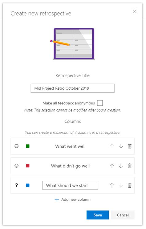 Process Using Retrospective Extension In Azure Devops