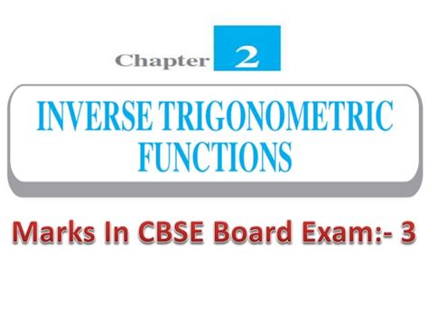 Ppt On Inverse Trigonometric Functions Pptx