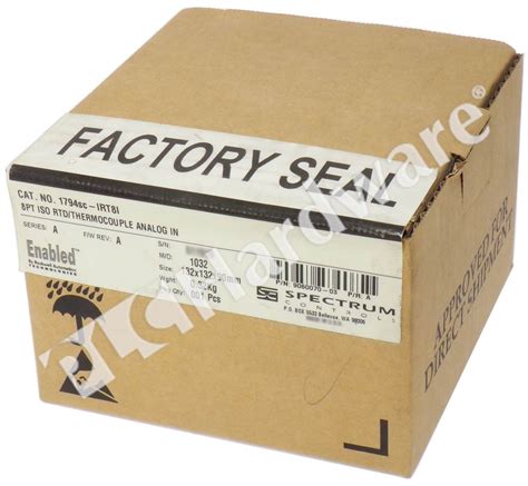 PLC Hardware Spectrum Controls 1794sc IRT8I Flex I O In 8 Ch Thermocouple RTD
