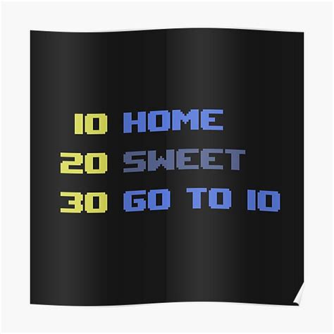 Home Sweet Go To 10 Funny Programming Jokes Poster By Springforce Redbubble
