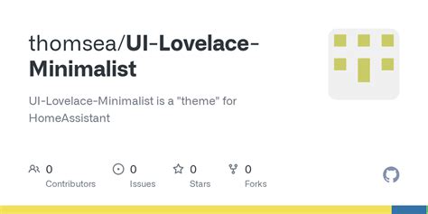 Github Thomseaui Lovelace Minimalist Ui Lovelace Minimalist Is A